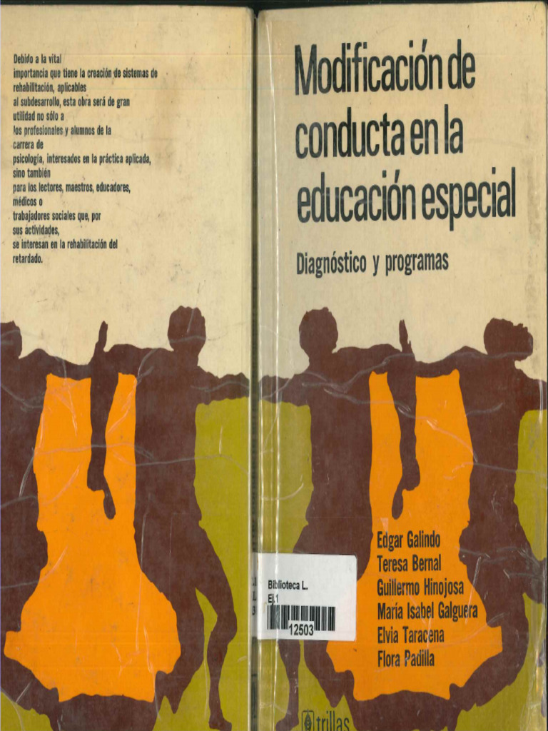 Modificacion de La Conducta en La Educacion Especial (Galindo Edgar) | PDF