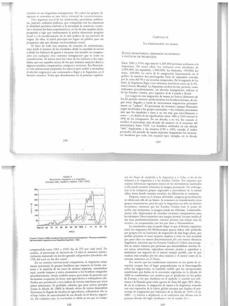 Fernando Devoto - Historia de La Inmigracio Argentina | PDF