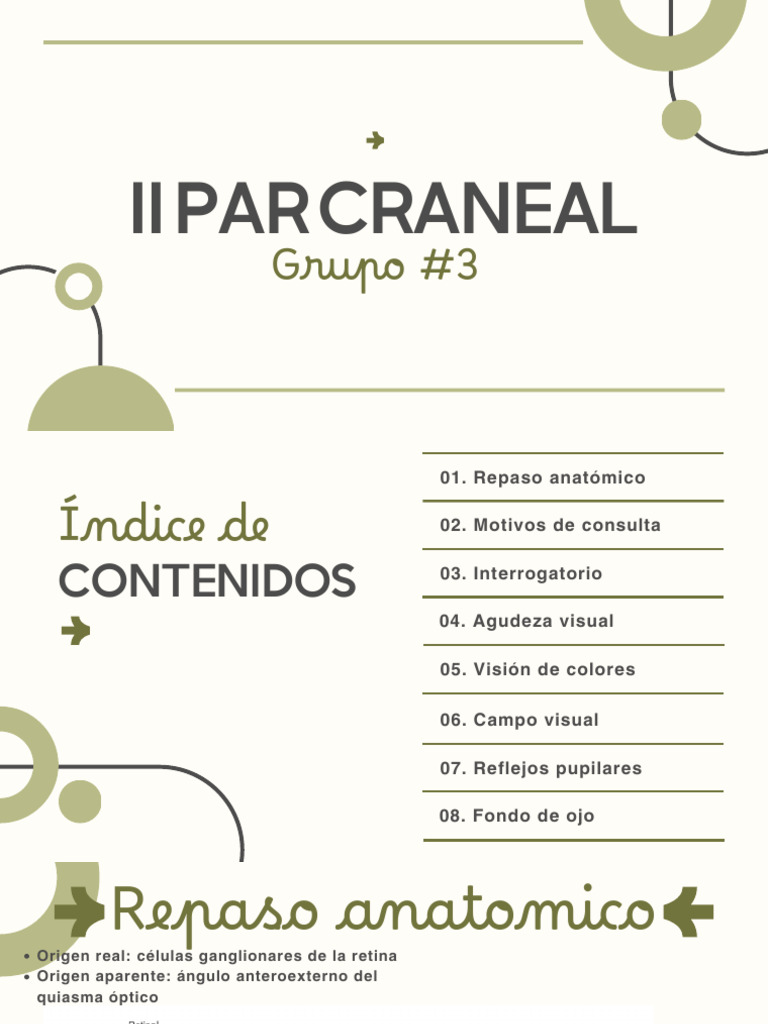 II Par Craneal | PDF
