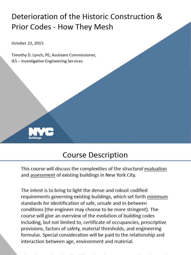 NYC Building Codes and Structural Safety | PDF | Ductility | Building Code