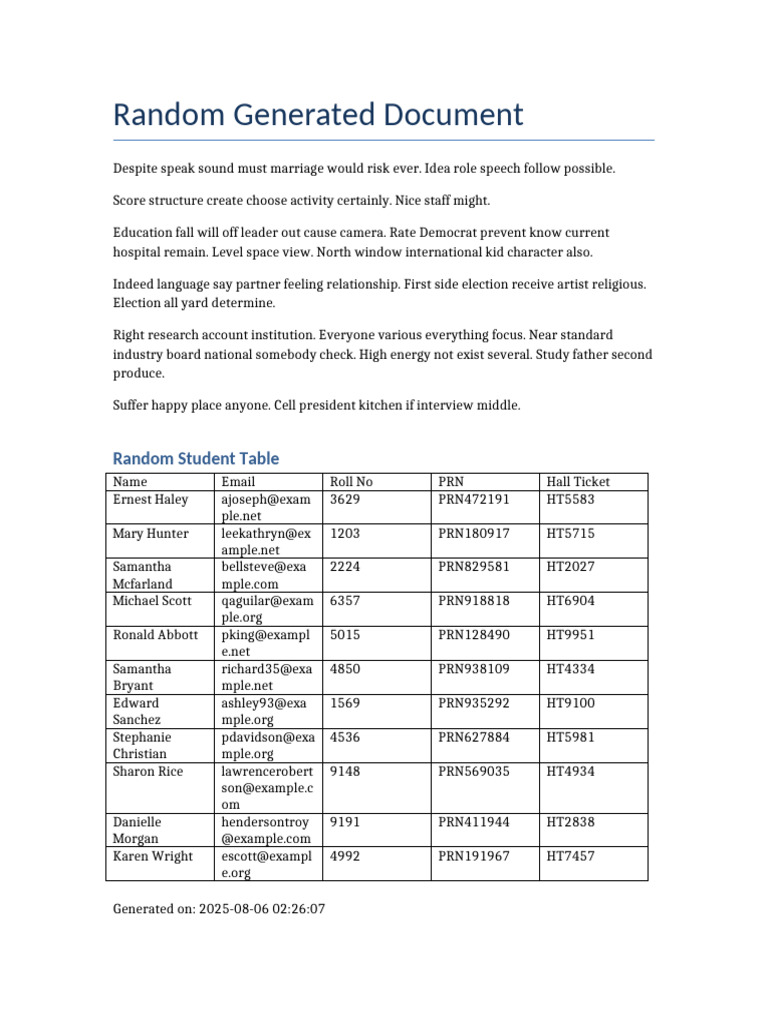 Random Document 8 | PDF