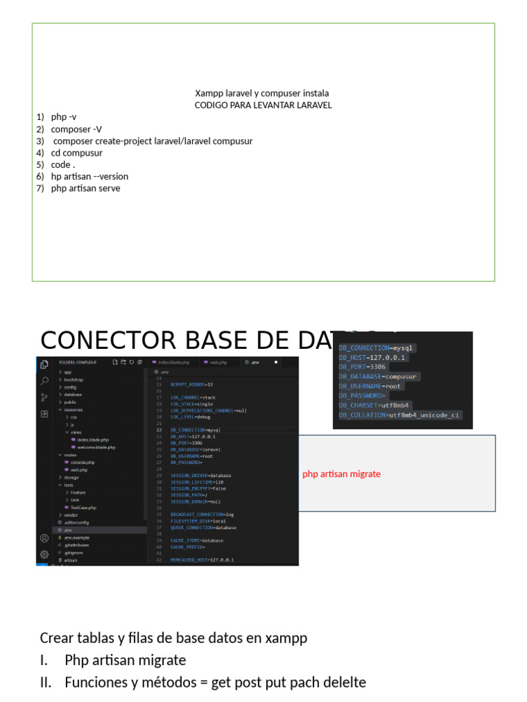 Pasos para Laravel Proyecto | PDF