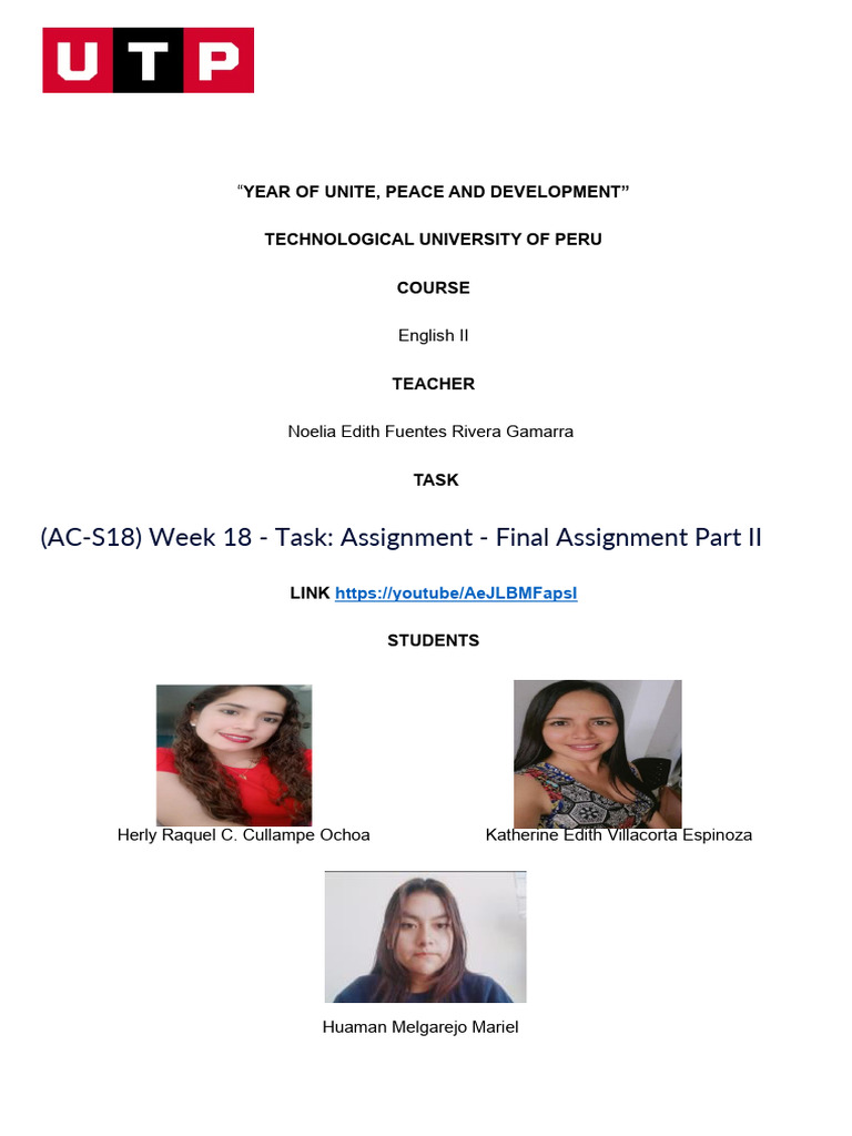 (AC-S18) Week 18 - Task Assignment - Final Assignment Part II | PDF | Social Psychology