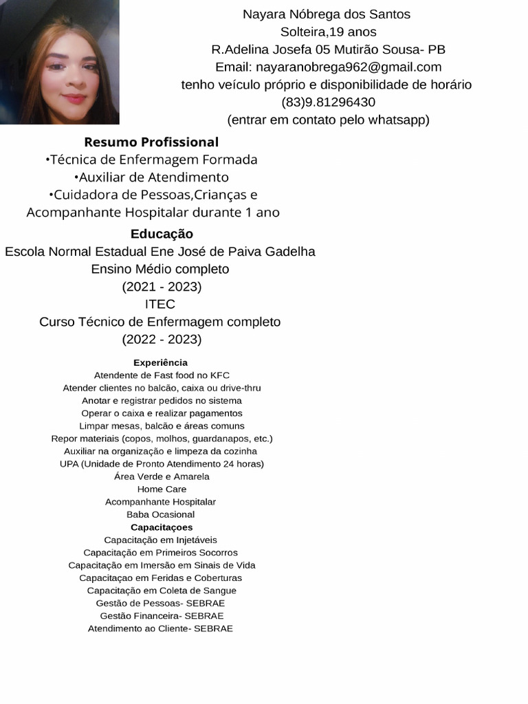 Cópia de Currículo de Nayara - 20250803 - 161207 - 0000 | PDF