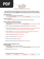 AP Human Geography Unit 5 Overview | PDF | Intensive Farming | Agriculture