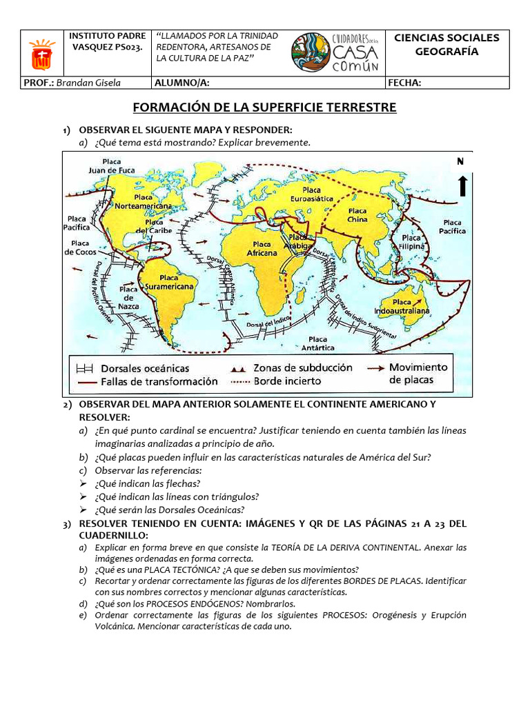 Actividad Formación Del RELIEVE | PDF