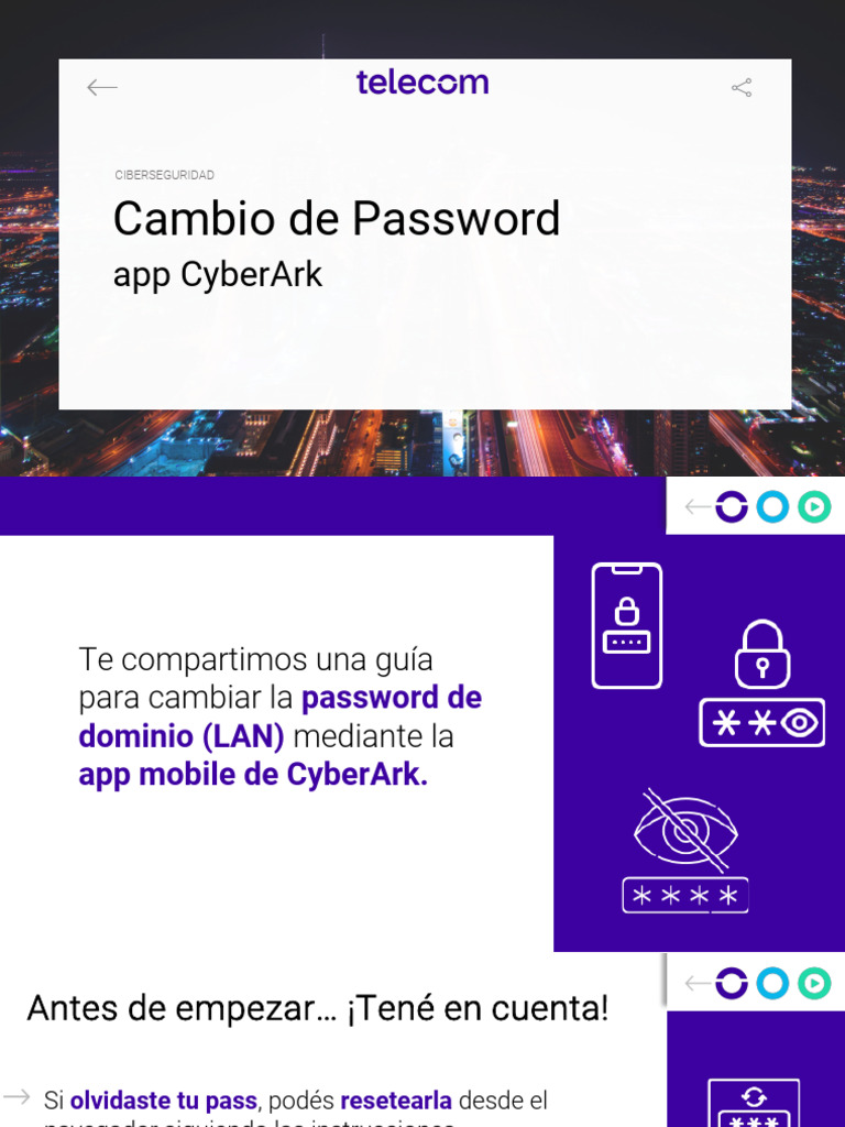 Guía para Cambio de Password - App Cyberark | PDF | Contraseña ...