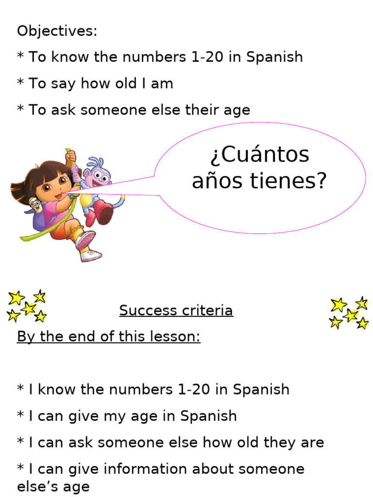 Cuantos Anos Tienes | PDF