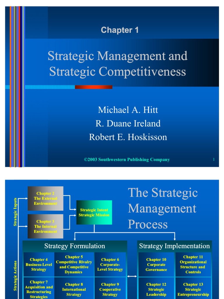 Hoskisson and HITT Strategic Management All Chapters | PDF ...