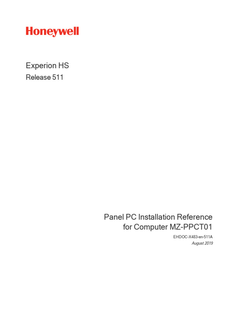 PMT Hps Panel PC Installation Reference For Computer MZ Ppct01 Ehdoc ...