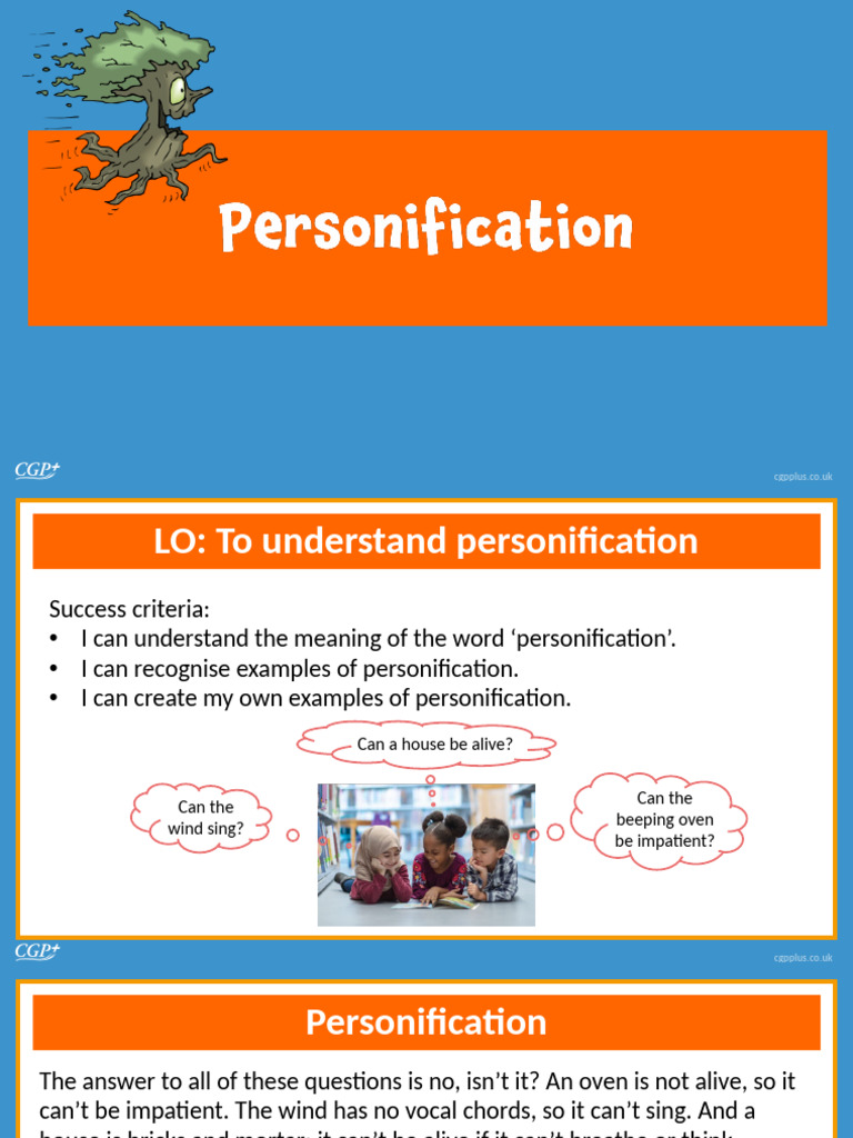 Personification (Years 5-6) - E2PAT157 | PDF