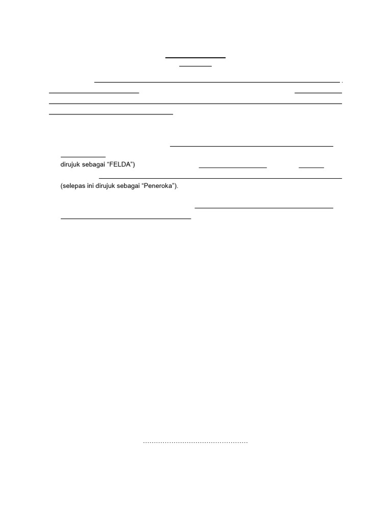 Surat Akuan Waris FELDA Malaysia | PDF