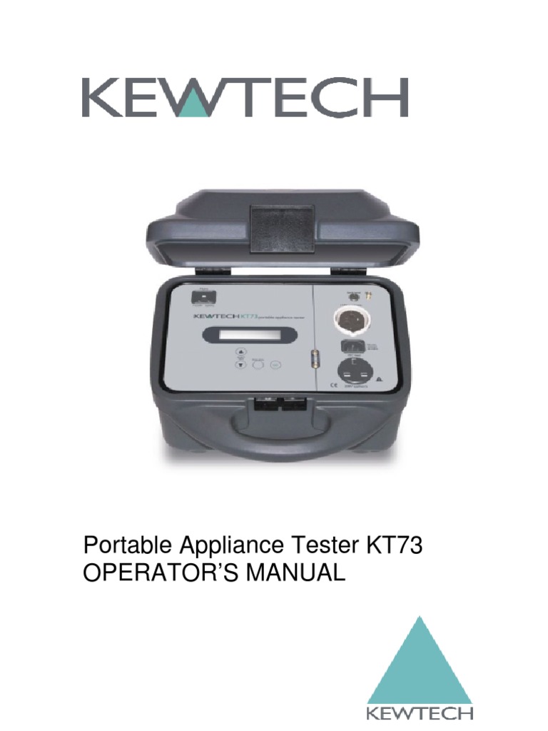 KewTech KT73 Manual | PDF | Fuse (Electrical) | Mains Electricity