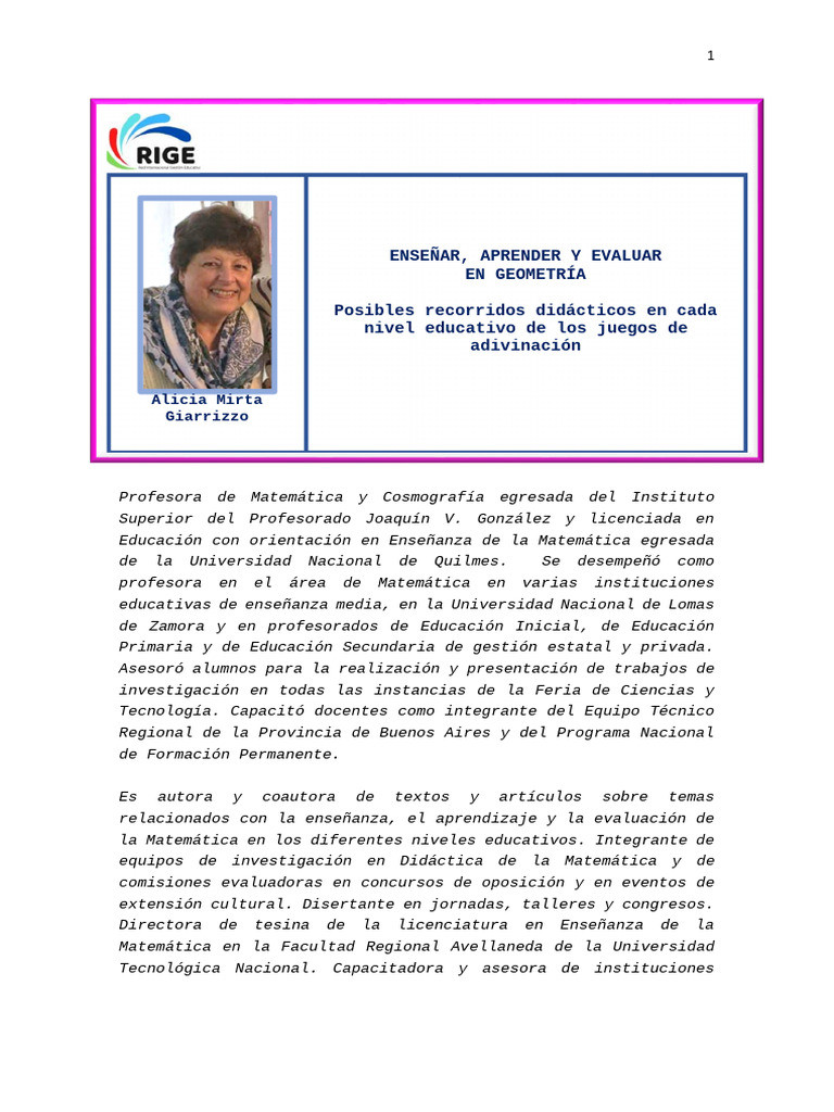 Giarrizzo Módulo Geometría RIGE 1-8-2025 | PDF | Enseñando | Tetraedro