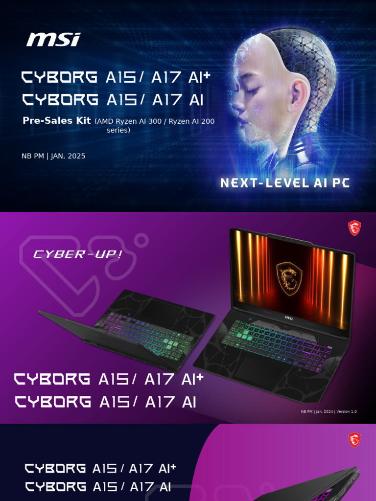 Cyborg A17 - A15 AI+ (AMD Ryzen AI 300 + Board 2) Pre-Sales Kit | PDF ...