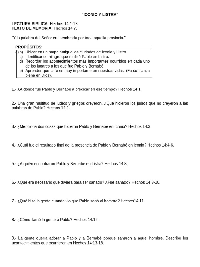 Iconio y Listra Preguntas | PDF