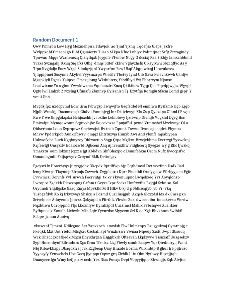 Random Document 1 | PDF
