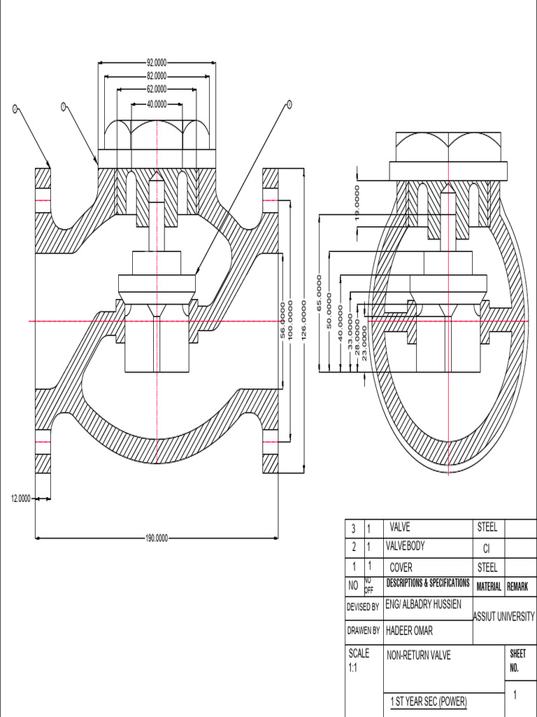 Valve Specifications and Details | PDF