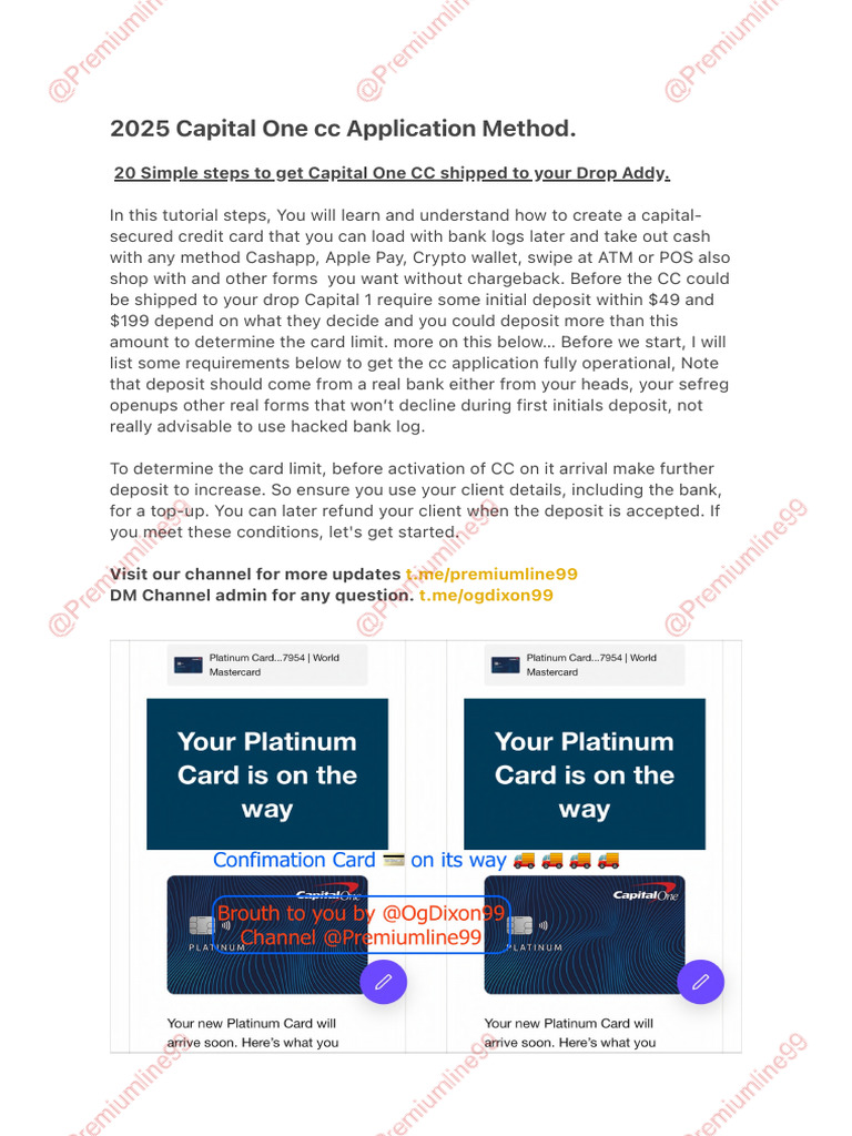 Capital One CC Application Method | PDF | Credit Card | Service Industries