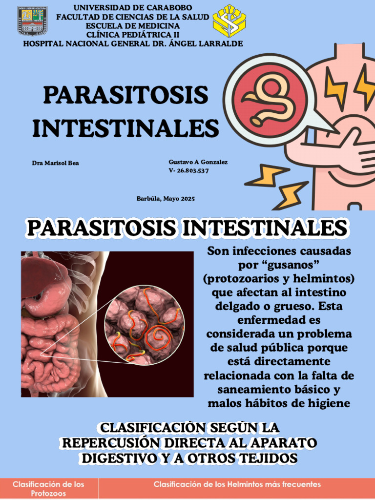 Parasitología Intestinal: Diagnóstico y Tratamiento | PDF | Diarrea ...