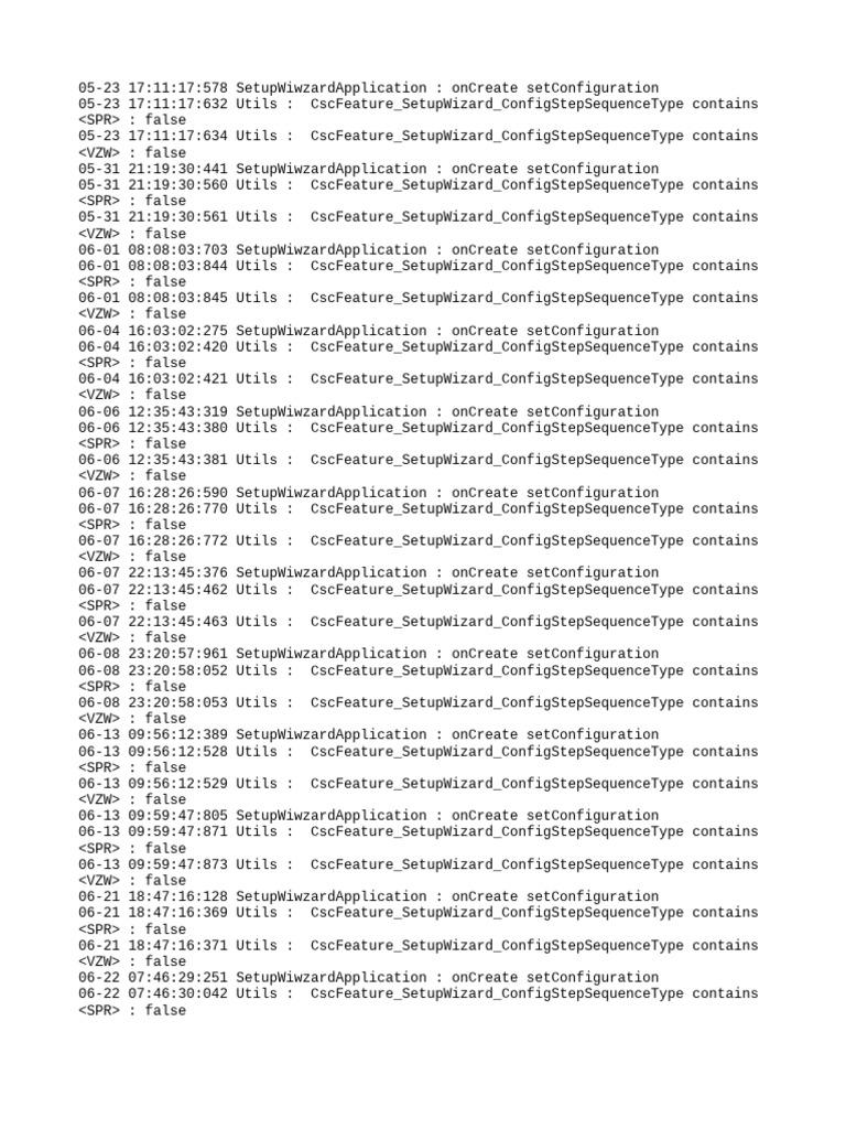 Setup Wizard Configuration Logs | PDF