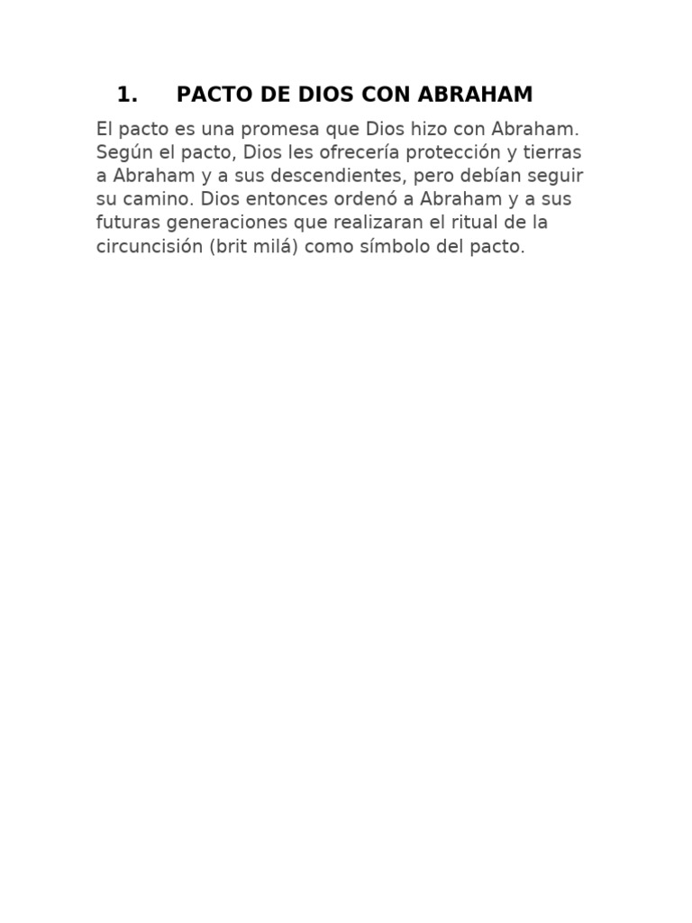 Pacto de Dios Con Abraham | PDF