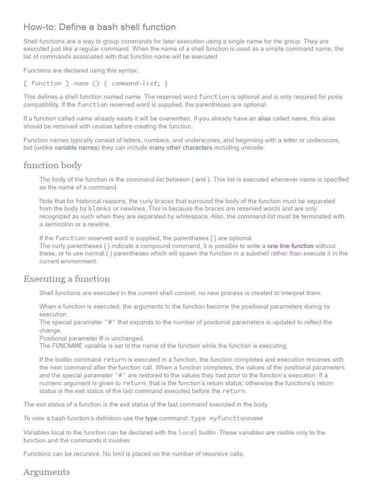 Function Man Page - Linux | PDF | Parameter (Computer Programming) | Bracket