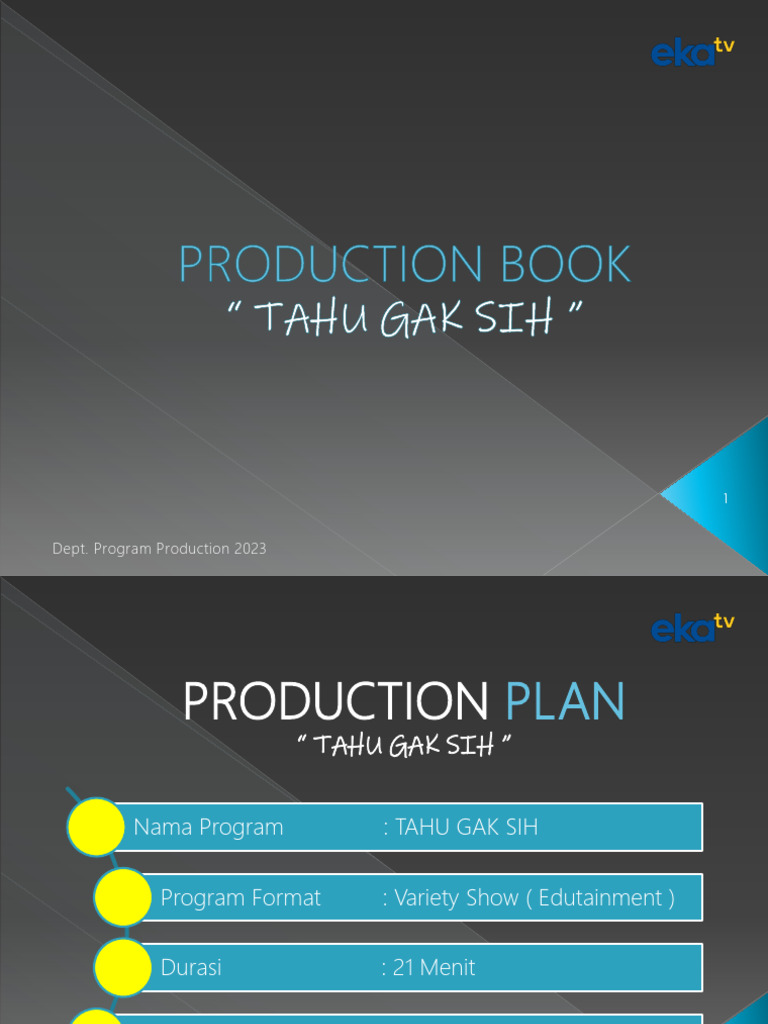 Program Edutainment "Tahu Gak Sih" | PDF