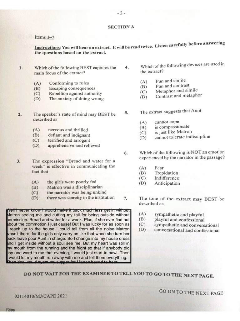 Comms 2021 P1 | PDF