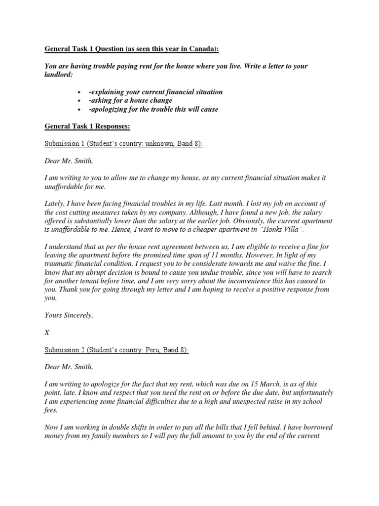 General Letter Writing | PDF | Apartment | Renting