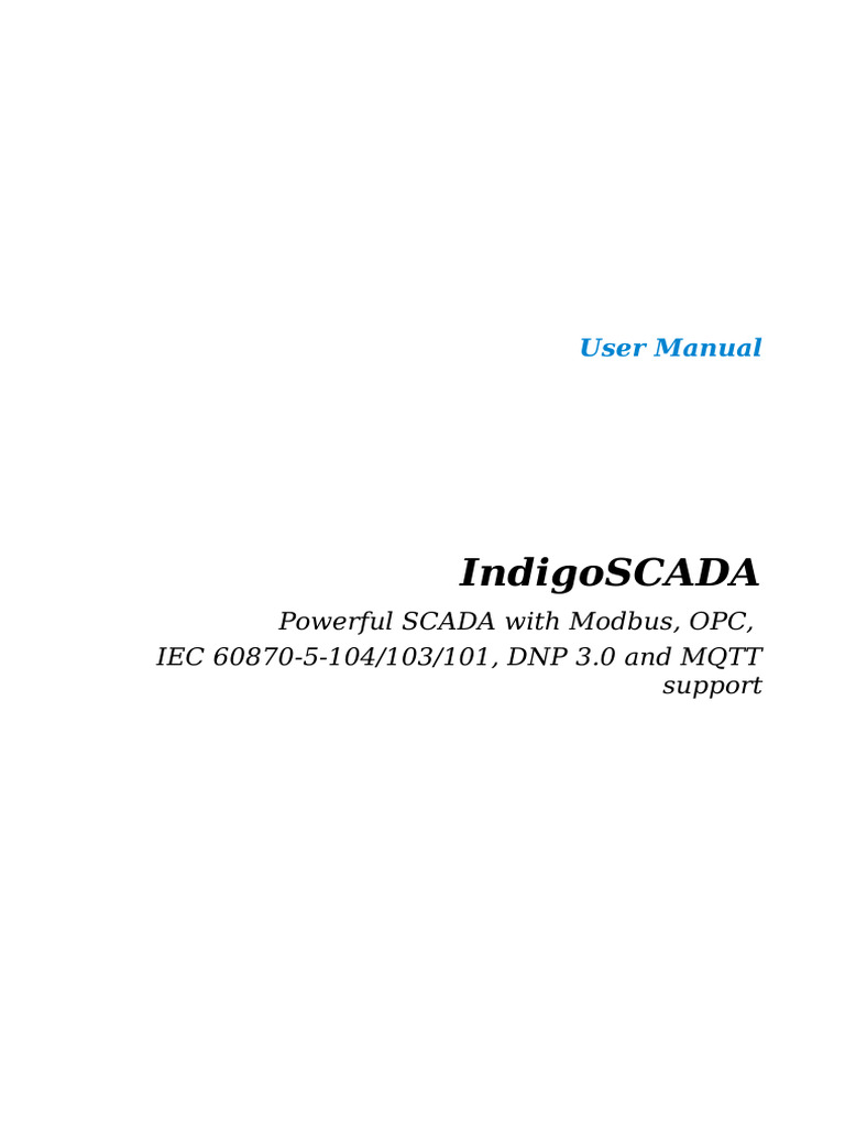 IndigoSCADA User Manual | PDF | Microsoft Windows | Windows Xp