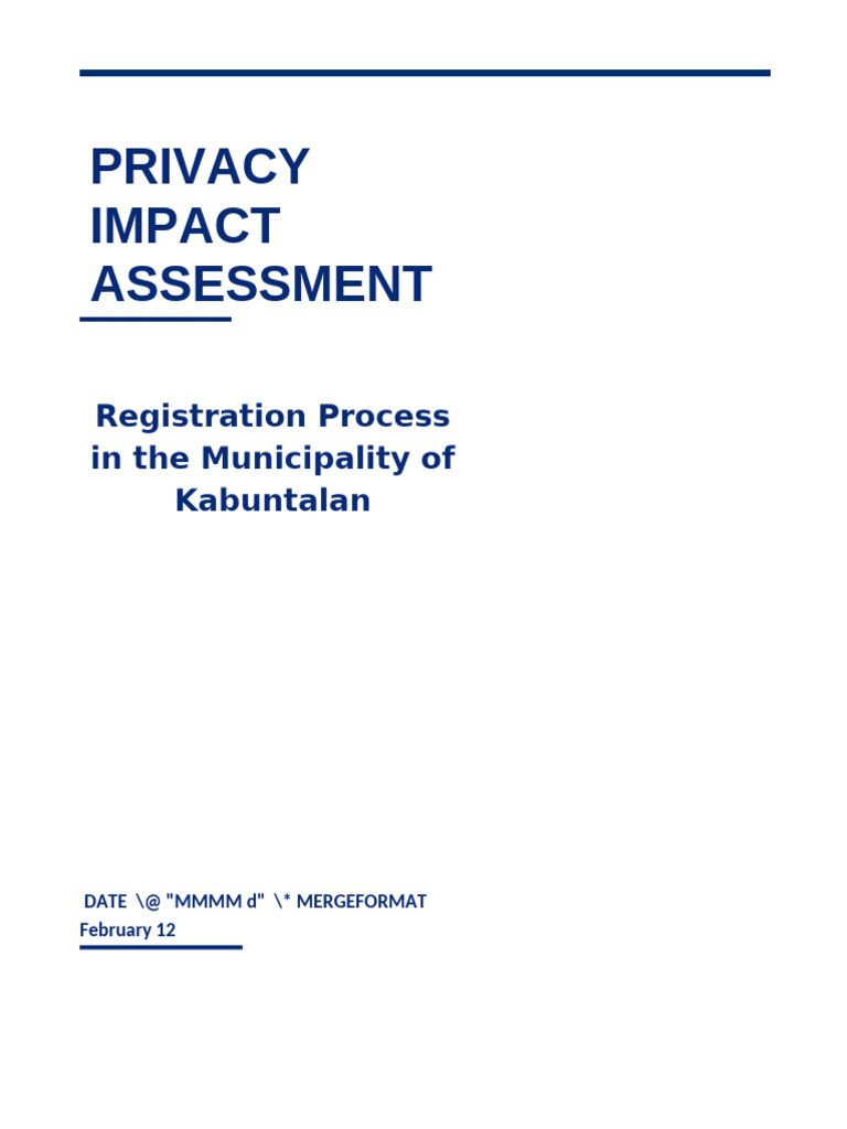 Edited Pia Template 2025 | PDF | Information Security | Privacy