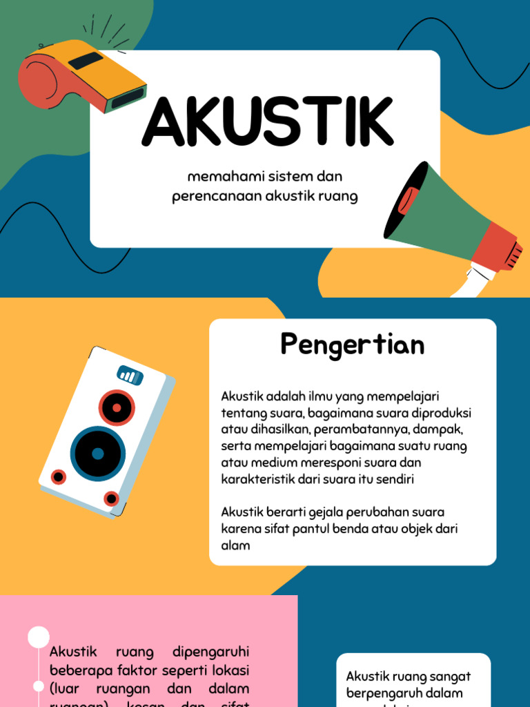Definisi dan Elemen Akustik Ruang | PDF