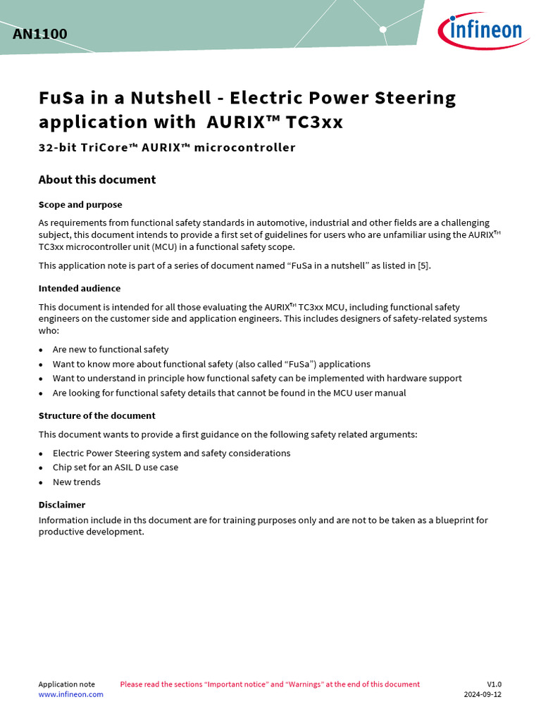 Infineon-Aurix - TC3xx - EPS Functional - Safety | PDF ...