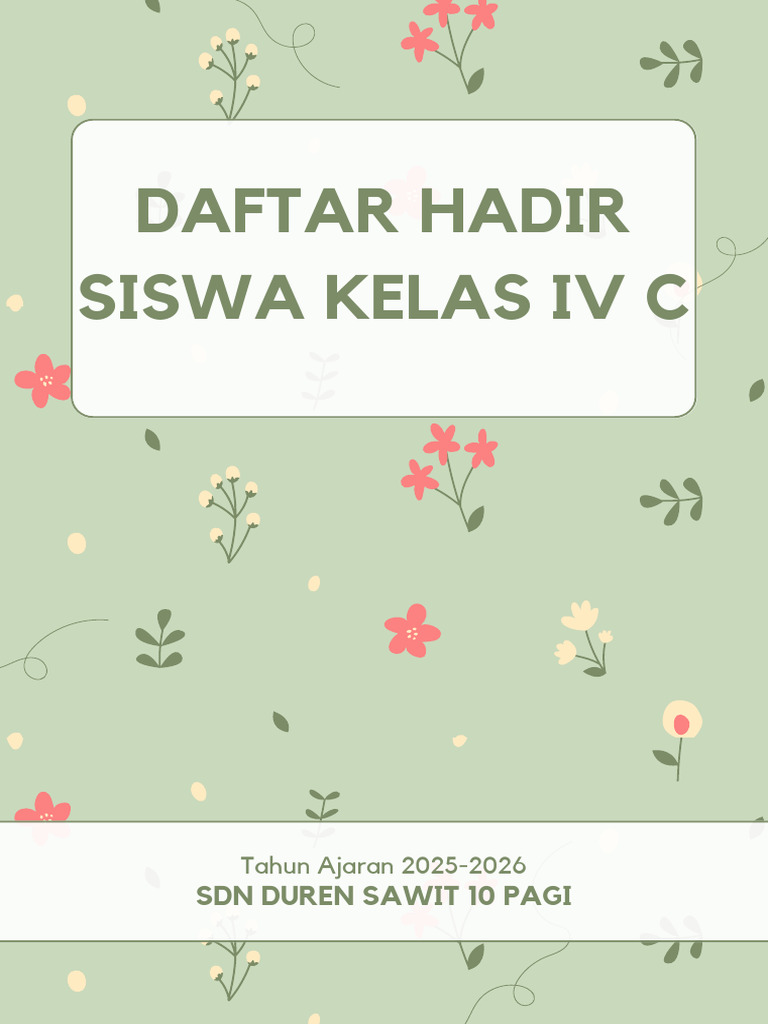 Hijau Ilustrasi Bunga Lucu Cover Modul Alur Pembelajaran Dokumen A4 | PDF