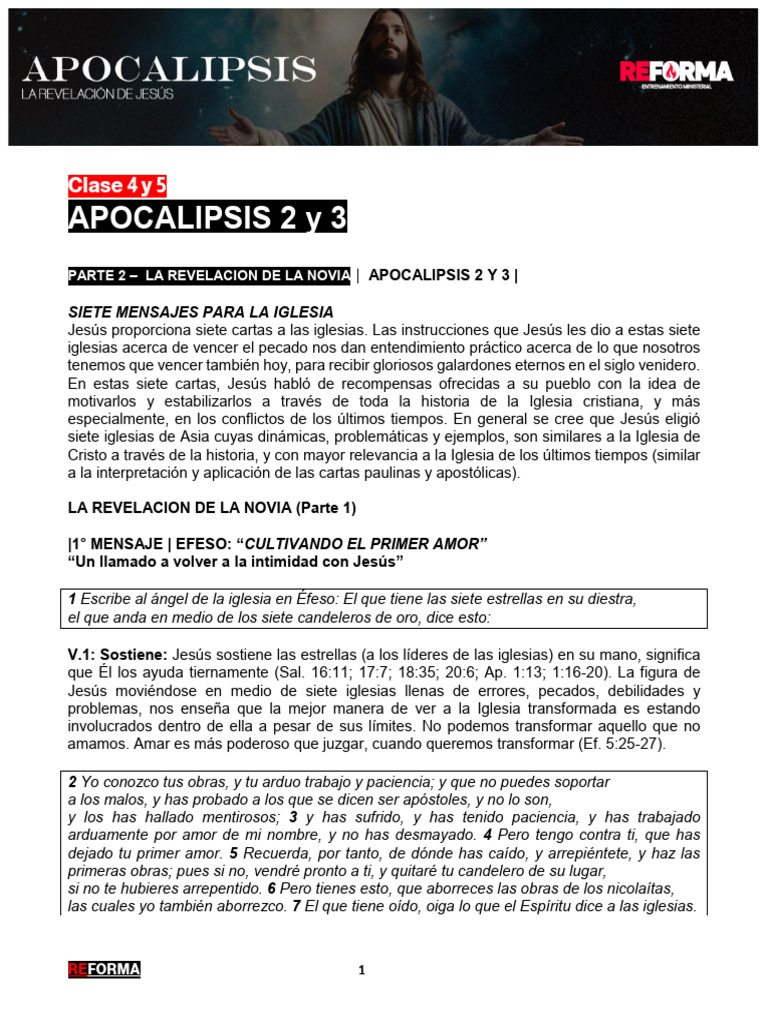 CLASE 4 - Apocalipsis 2 | PDF | Libro de revelación | Satán