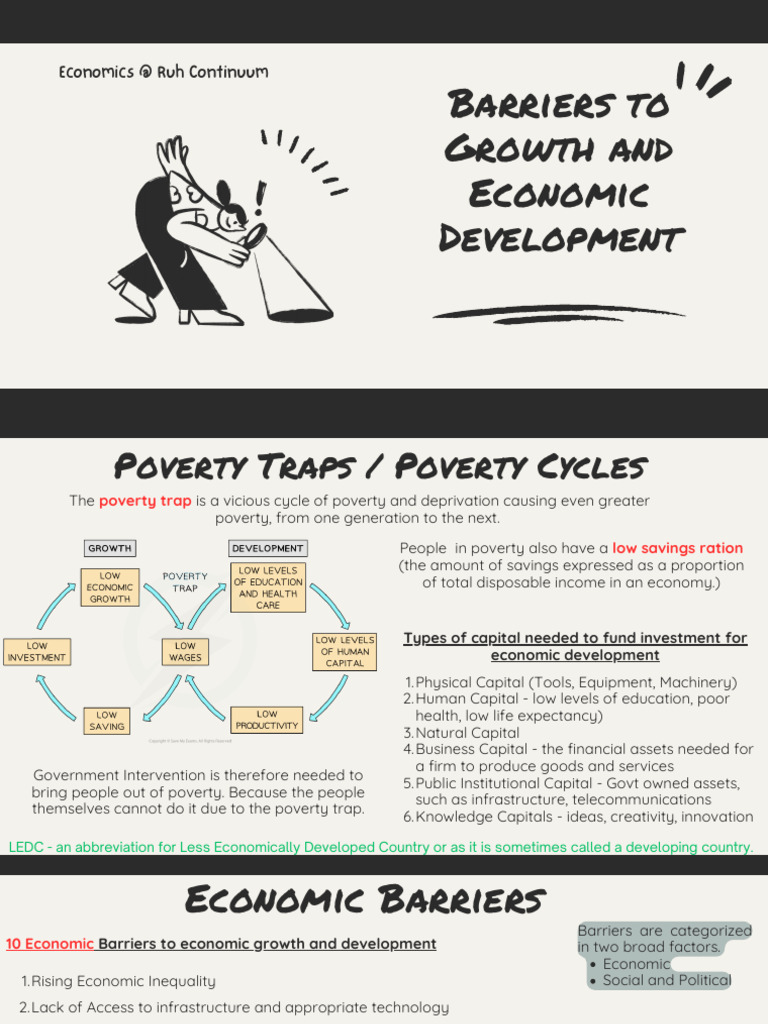 Barriers to Economic Growth and Development | PDF | Poverty ...