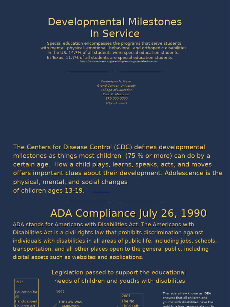 Developmental Milestones SPD 500 | PDF | Intellectual Disability ...