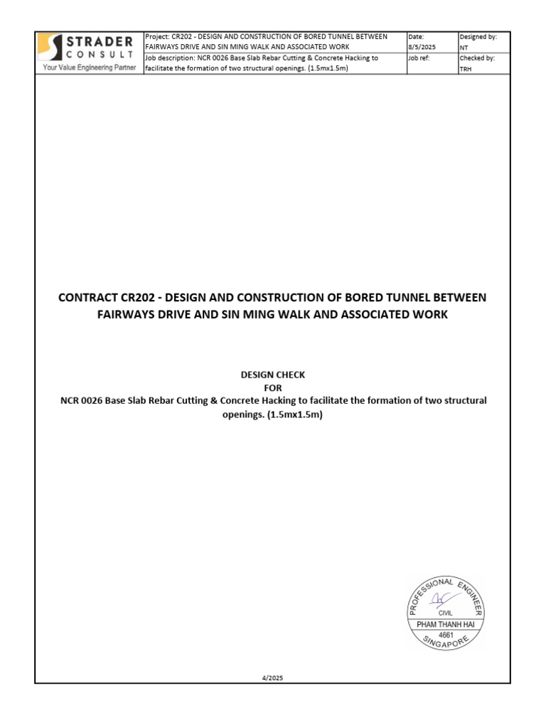 Openning Design Report Mark Up 1 | PDF | Mechanics | Structural Engineering