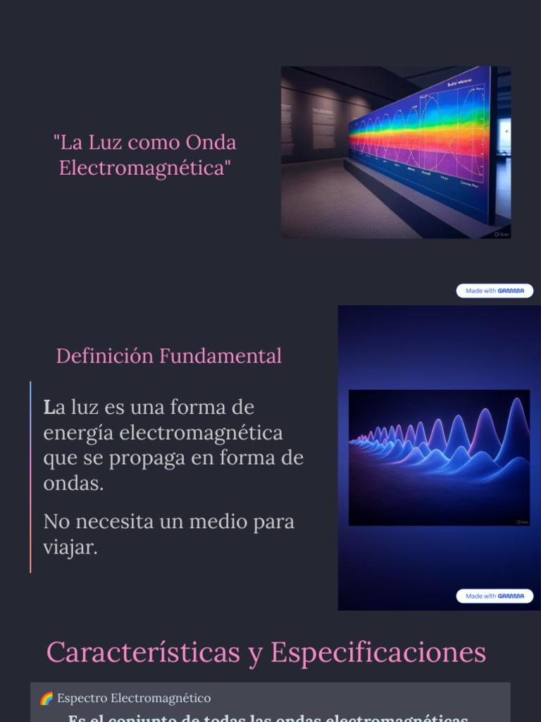 La Luz Como Onda Electromagnetica | PDF | Ultravioleta | Espectro ...