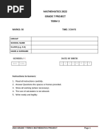 Grade 7 Mathematics Examination Paper 2 Term 4 2024 | PDF | Shape ...