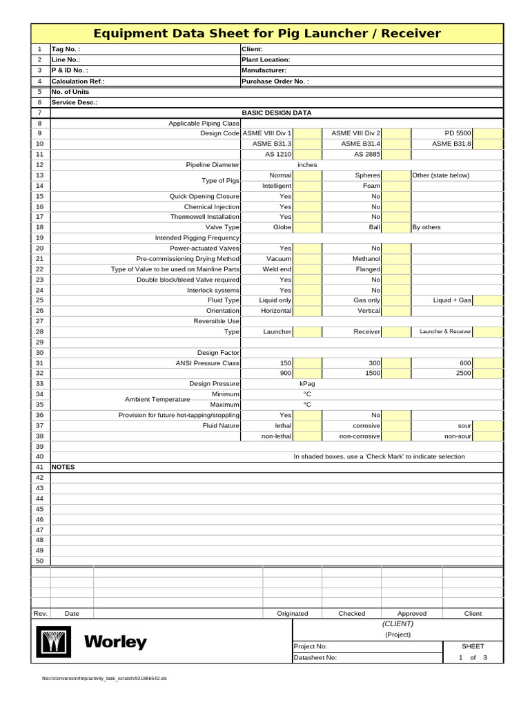 WS ME DS 008 - Data Sheet ForPig Launcher Receiver | PDF | Valve ...