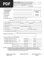 National School Games Eligibility Form 2025-26 | PDF