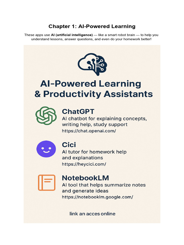 AI Tools for Homework Help | PDF