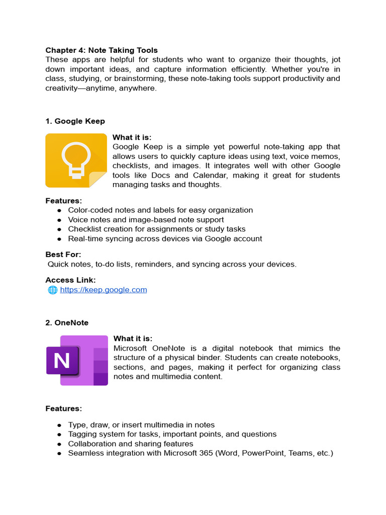 Chapter 4 - Notetaking | PDF