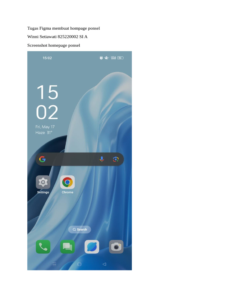 Tugas Figma Membuat Hompage Ponsel | PDF