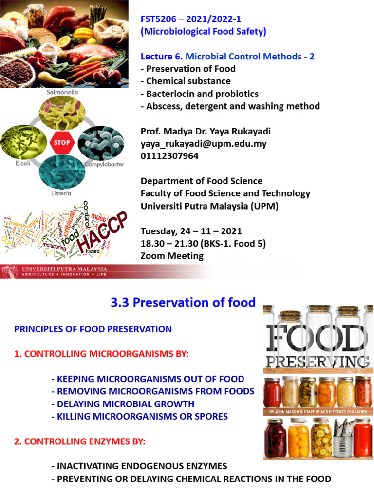 Lecture 6. Microbial Control Methods - 2 | PDF | Brewing | Disinfectant