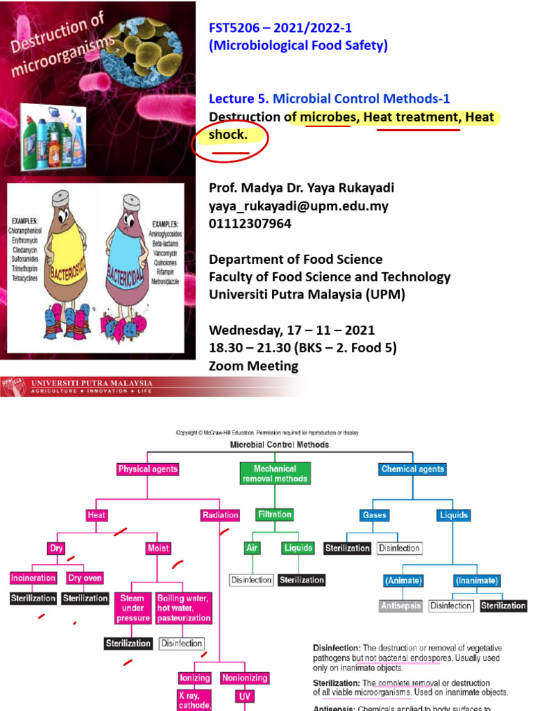 Lecture 5. Microbial Control Methods-1 | PDF | Sterilization ...