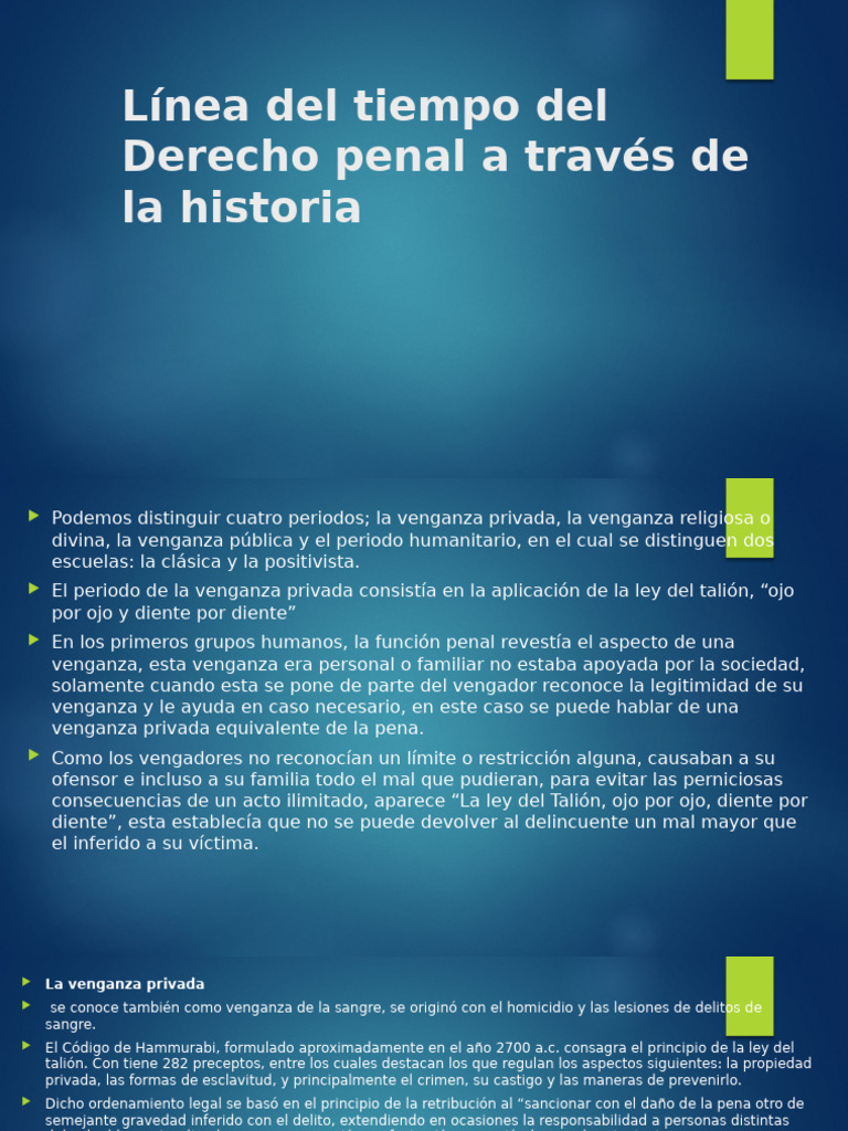 Evolución del Derecho Penal Histórico | PDF | Derecho penal | Castigos