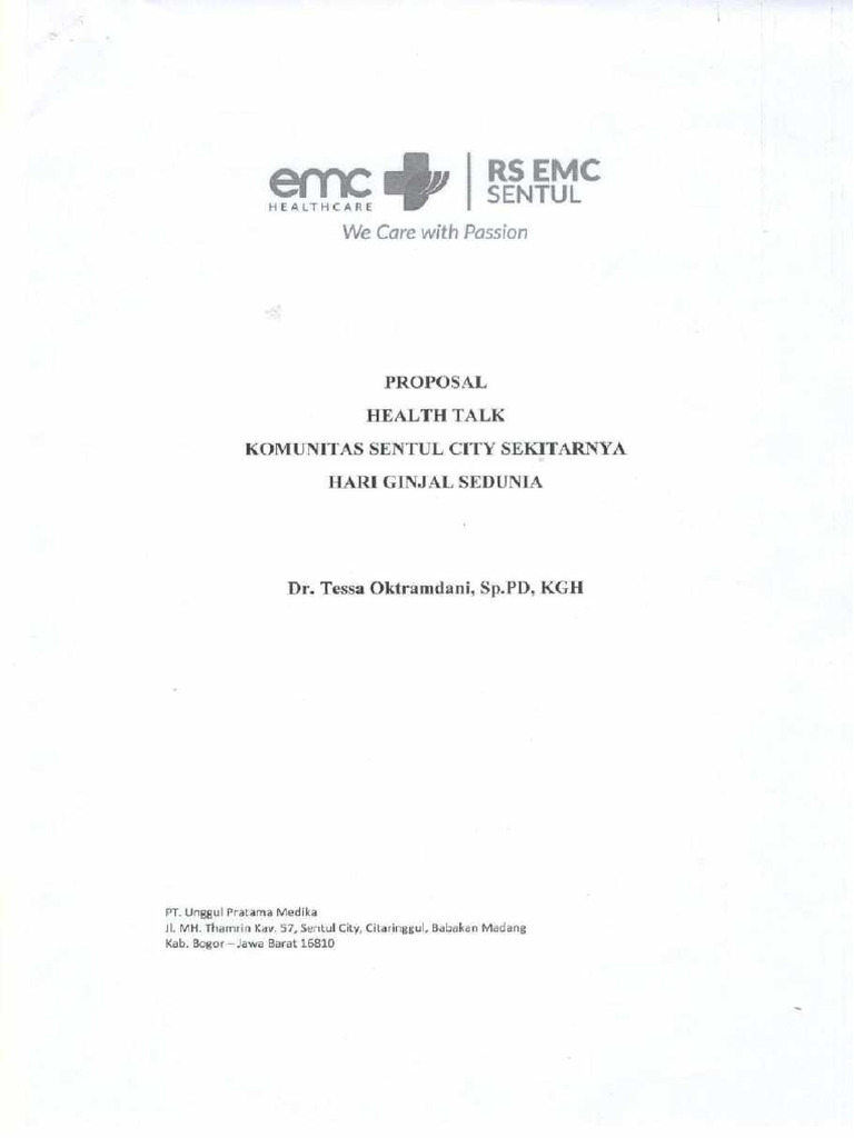 Proposal Hari Ginjal Final - Compressed - Compressed-Compressed | PDF